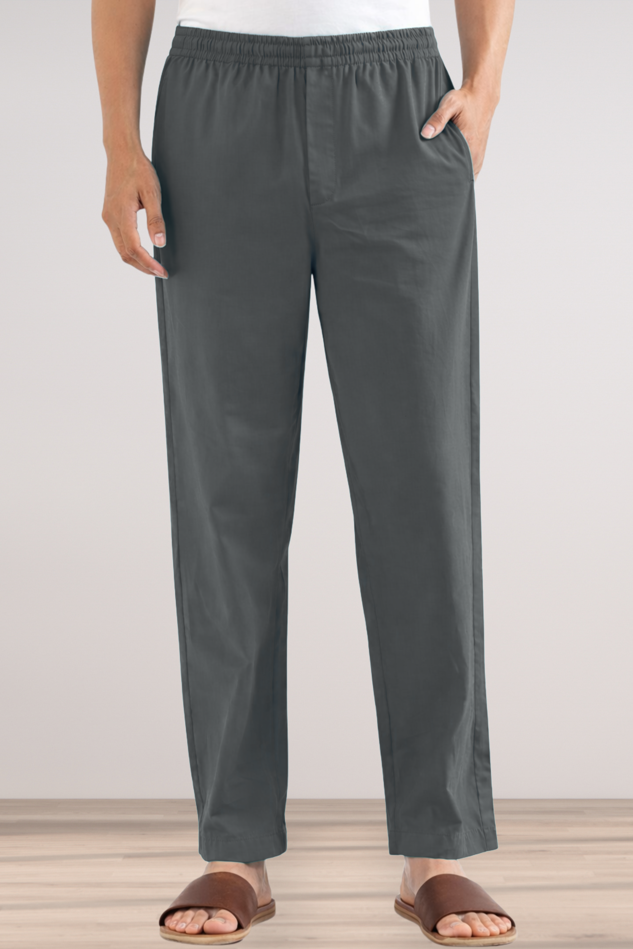 Buy Plus Size Dark Grey Cotton Pajama | Apella - The XS to 10XL Store