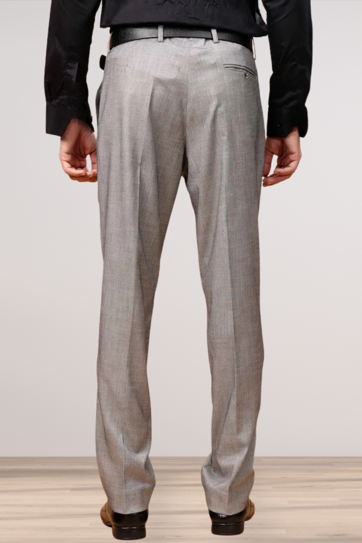 Buy Plus Size Slate Grey Linen Formal Trousers | Apella - The XS to ...