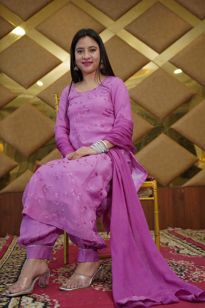 Buy Organza Suits & Organza Dupatta Suits - Apella