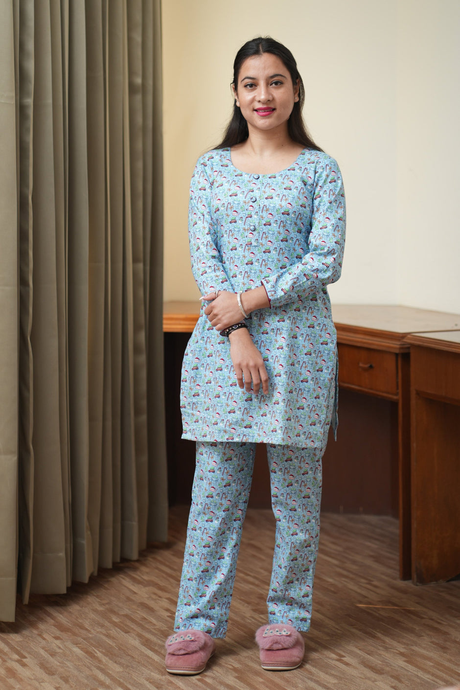 Buy Woolen Nighty & Winter Night Suit For Women - Apella