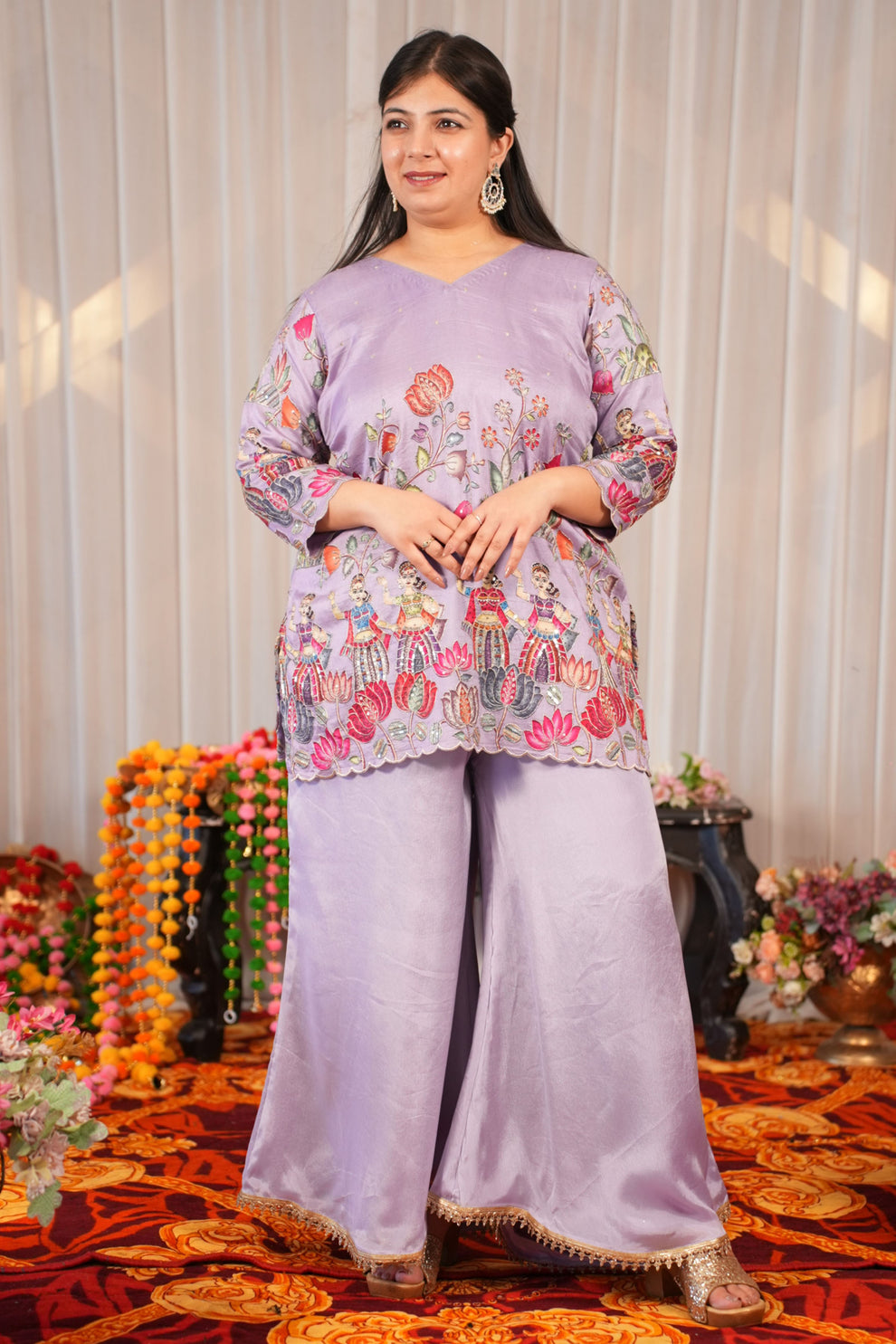 Gulnar Mauve Fusion Co-ord Set - Apella