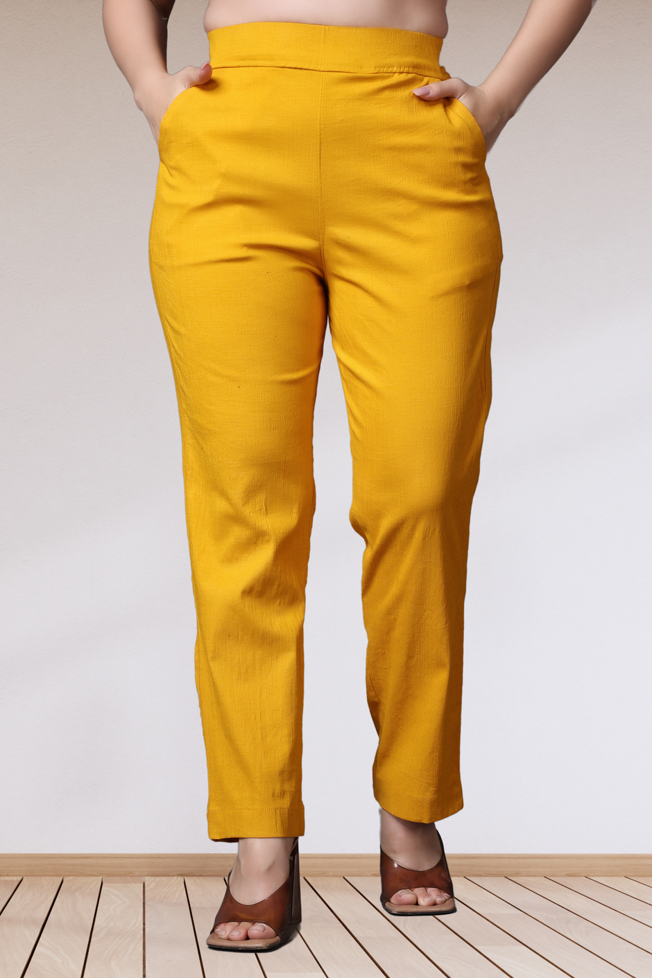 Buy High Waist Formal Trousers For Ladies online - Apella