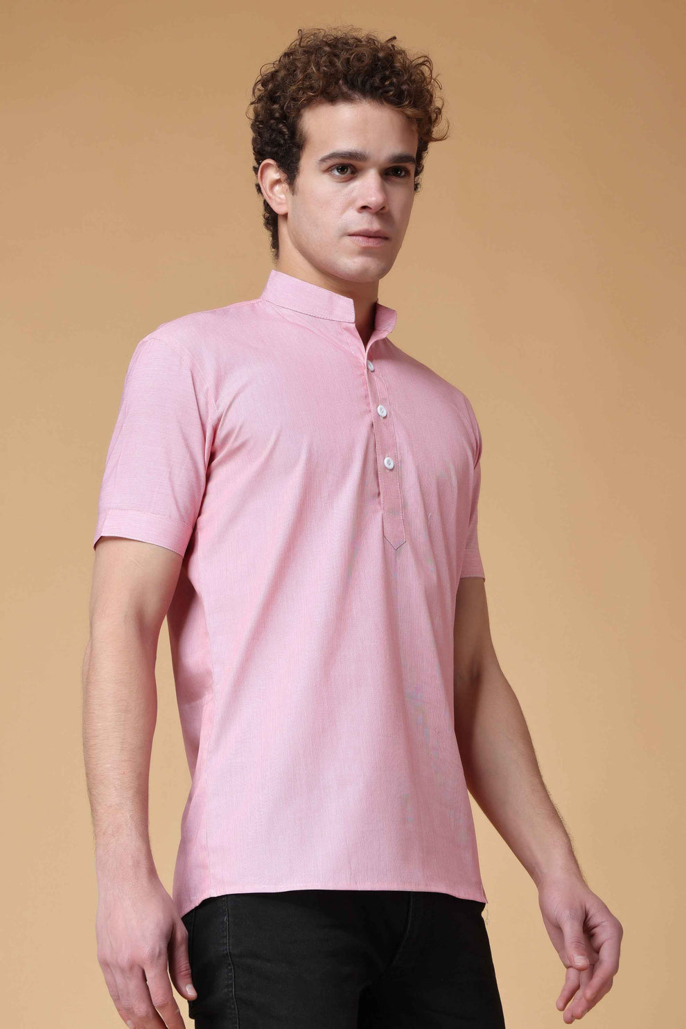 Buy Plus Size Orchid Pink Short Kurta | Apella - The XS to 10XL Store
